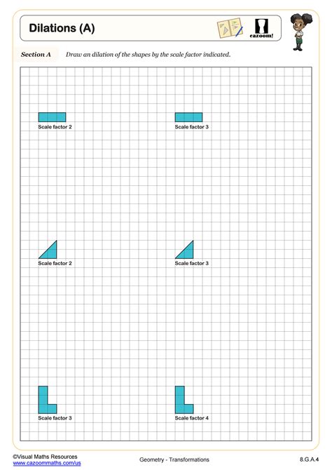 Dilations A Worksheet Fun And Engaging 8th Grade Pdf Worksheets