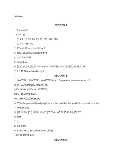 factors and multiple class 5 maths worksheet netexplanations com answers pdf elementary