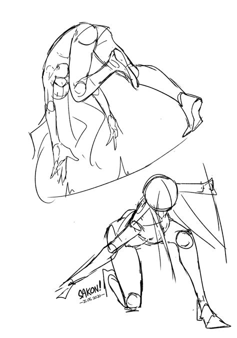 Crouching Pose Reference