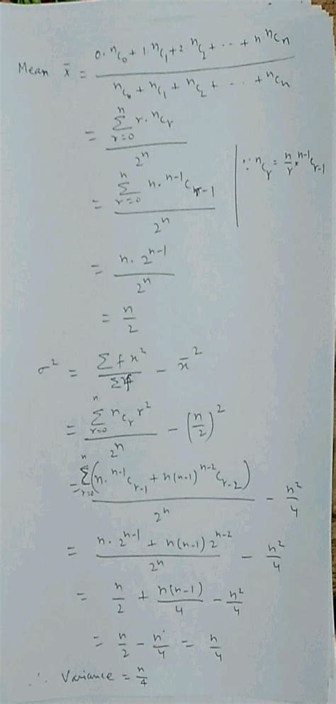 4 If A Variable X Takes Values 012 Ldots N With