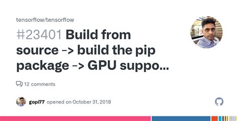 Build From Source Build The Pip Package Gpu Support Bazel Build Error Config Value