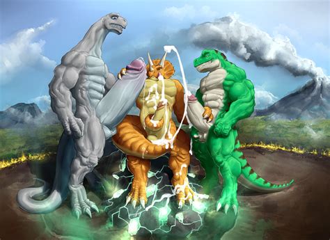 Rule 34 Cum Cumshot Dinosaur Dinosaurs Gay Group Hyper Muscles Hyper Penis Masturbation Todex