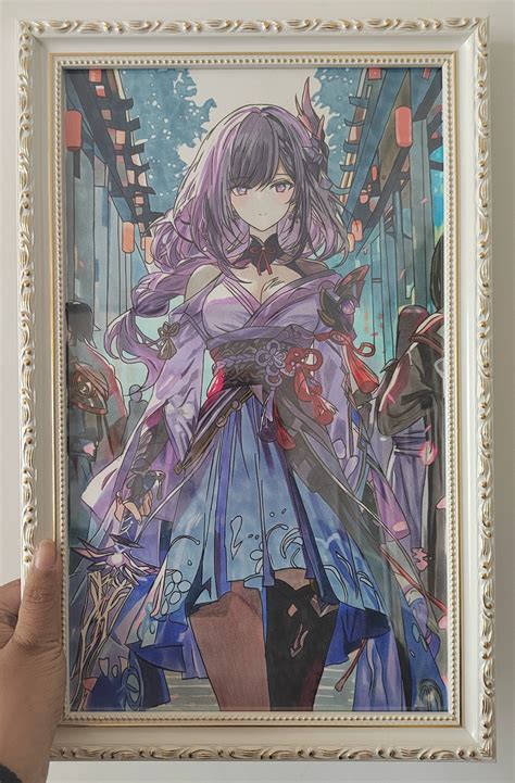 Oriental S Genshin Impact Raiden Shogun Hot Sexy Hand Drawing With Marker