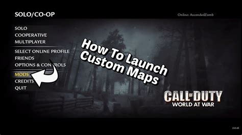 How To Launch WaW Custom Maps Tutorial YouTube