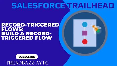 Record Triggered Flows Build A Record Triggered Flow Salesforce Trailhead Youtube