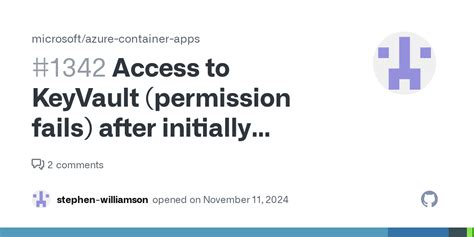 Access To Keyvault Permission Fails After Initially Working Using Managed Identity Jobs