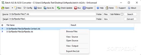 Batch Xls And Xlsx Converter Download Softpedia