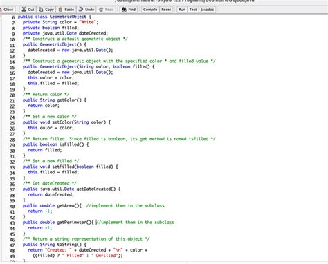 solved you are given geometricobject class and a rectangle class