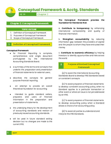 Chapter 2 Conceptual Framework Ae 14 Chapter 2 Chapter 2 Conceptual Framework Topic Outline