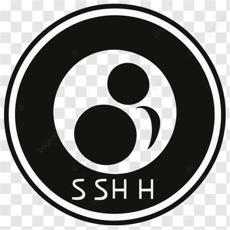 Black And White Logo For Ssh Vector A Simplistic Black Icon Of Shui On
