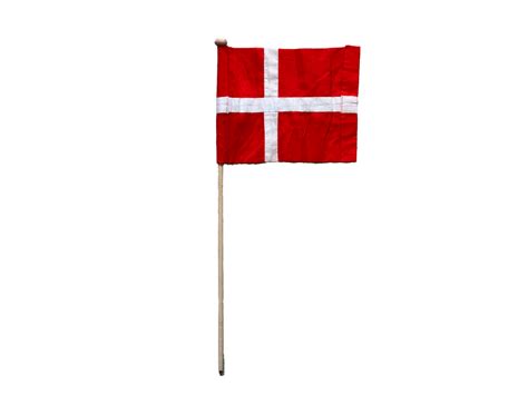 Danmarks Flag På Pind Lille Souvenirs Til Videresalg Fra