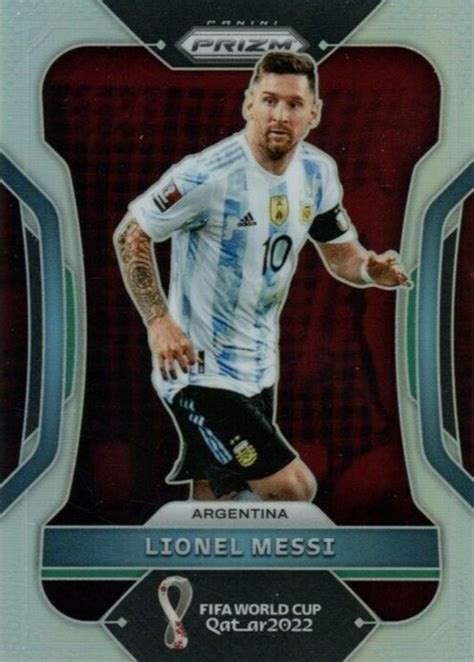Lionel Messi 2022 Prizm World Cup 7 Silver Price Guide Sports Card