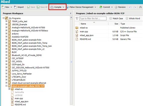 Mbed Os Example Cellular Bg96 Tcp Set Specific Ip Addressport Mbed
