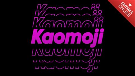 Kaomoji Modern Stroke Text Effect Generator