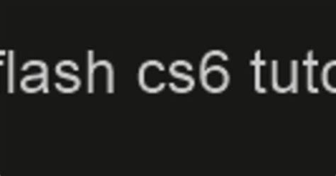 Adobe Flash Cs6 Tutorial Pdf Imgur
