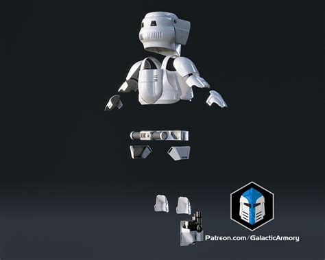 Scout Trooper Armor And Blaster 3d Print Files Galactic Armory