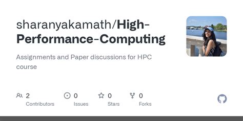 Github Sharanyakamathhigh Performance Computing Assignments And