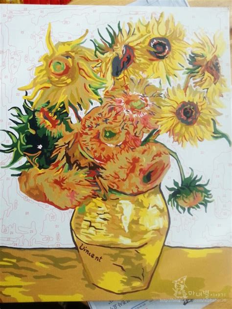 마녀별 취미생활 내가 그리는 Diy명화 반고흐의 해바라기 그림 직접 그리기 네이버 블로그