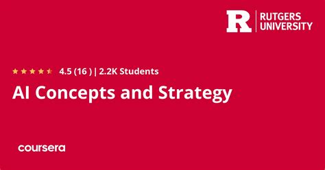 人工智能概念与战略 Coursera