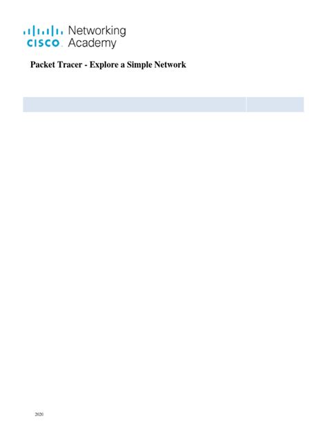 546 Packet Tracer Explore A Simple Network Ilm Pdf World Wide Web Internet And Web