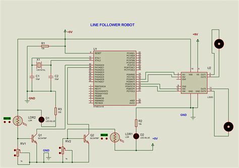 Line Follower Robot Under Repository Circuits 43573 Nextgr