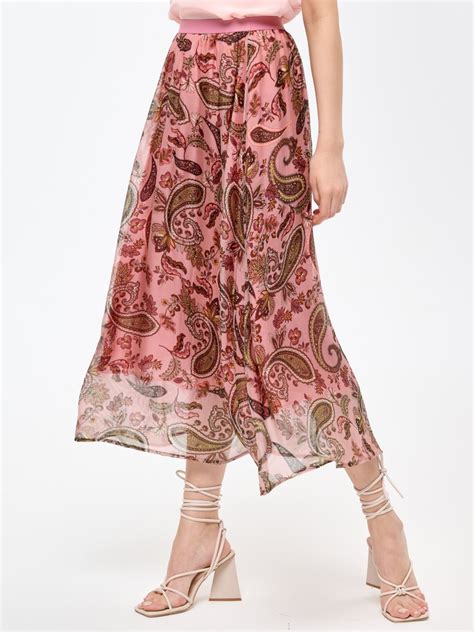 Шифоновая юбка длинная шелковая купить Tatiana Larina