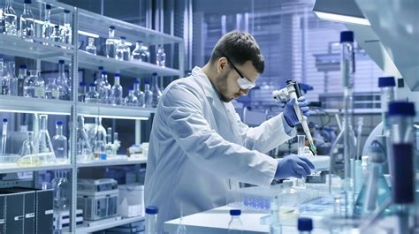 Biomedical Engineer Lab Setting Material Engineer Testing New Material