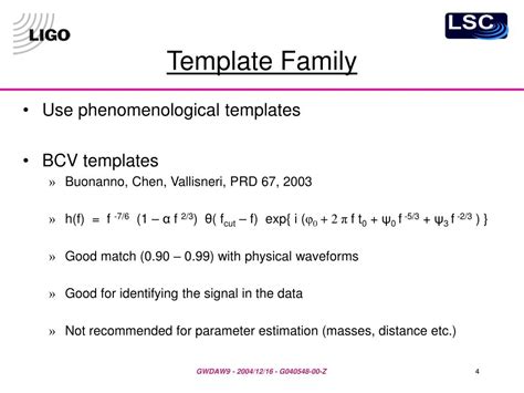 Ppt Report On The First Search For Bbh Inspiral Signals On The S2 Ligo Data Powerpoint