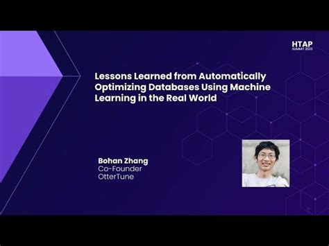 Ottertune On Linkedin Htap Summit 2023 Automatically Optimizing Databases Lessons Learned
