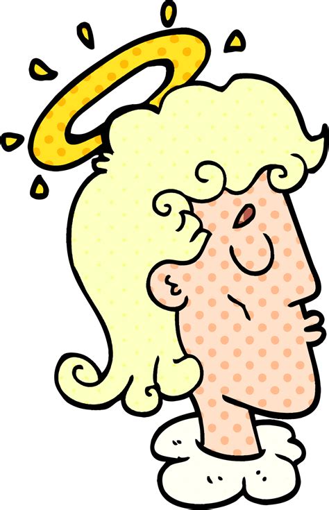 Cartoon Doodle Angel Face 45028931 Png