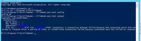 Logstash Error Dial Up Error Dial Tcp Ipipipip5044 Connectex