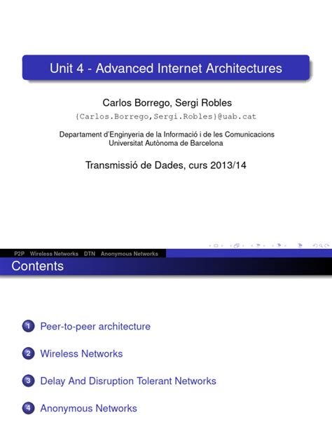 advanced internet architecture p2p pdf