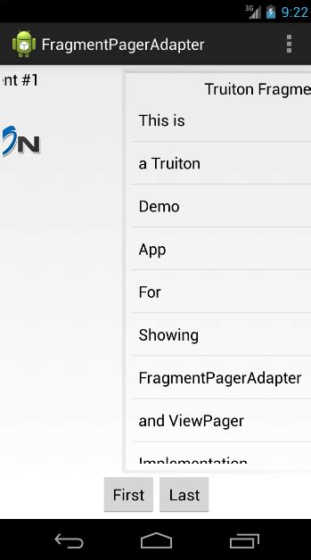 Android Fragmentpageradapter Example Truiton
