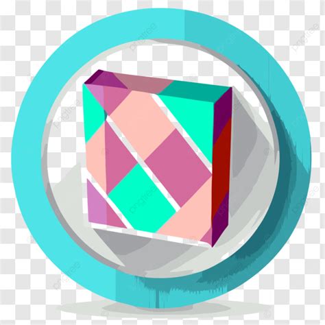 그림자가 있는 파란색과 다채로운 다채로운 광장 벡터 흰색 배경에 있는 단순한 다채로운 위반 아이콘 그림자 없음 작은 프레임 중앙 Png 일러스트 및 벡터 에 대한