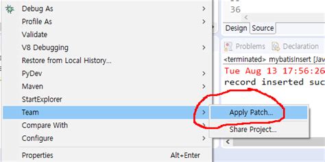 Github What Does Apply Patch Do In Eclipse Stack Overflow