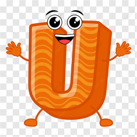 손과 발을 가진 알파벳 문자 U는 귀여운 얼굴 패턴 벡터를 가지고 있습니다 알파벳 너라는 캐릭터 알파벳 패턴 Png 일러스트 및 벡터 에 대한 무료 다운로드