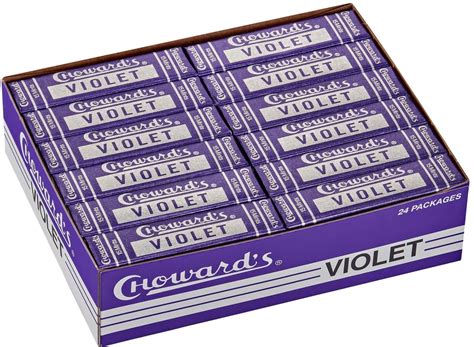 Chowards Violet Mints Candy 15 Mints Per Pack Pack Of