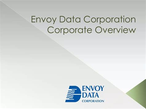 Envoy Data Background Ppt