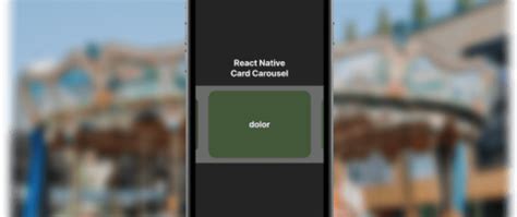 Horizontal Card Carousel In React Native DEV Community
