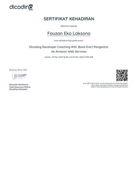 Dicoding Developer Coaching 45 Back End Pengantar Ke Amazon Web