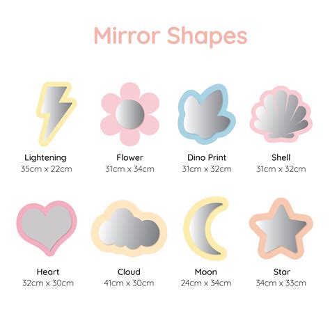 Decorative Acrylic Mirror Shapes Letterly Uk