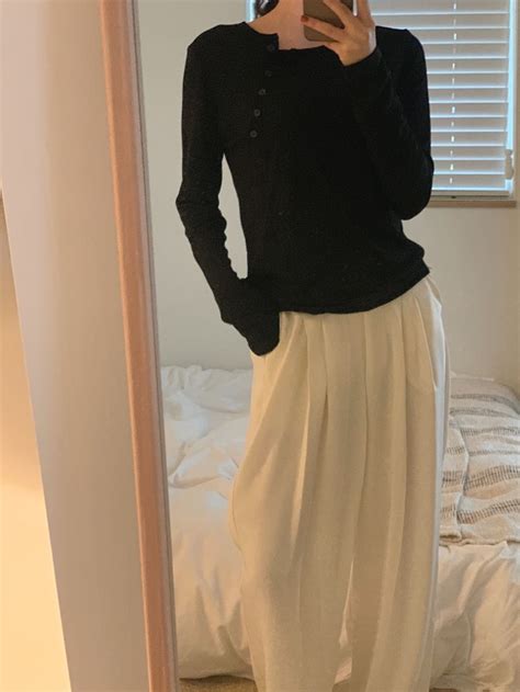 💓가을 긴팔티3천장돌파 라인 가을 사선 버튼 긴팔 골지 루즈핏 티셔츠