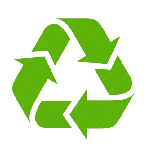 Premium Vector Recycle Symbol On White Background