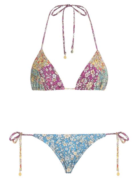 Classic Simple Slim Figure Flattering Two Piece Swimwear Swimsuit