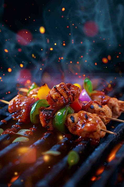 Spicy Sriracha Chicken Skewers