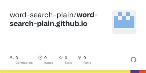 Github Word Search Plainword Search