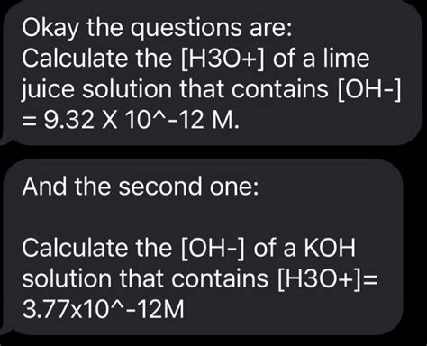 Solved Okay The Questions Are Calculate The H O Of A Chegg Com