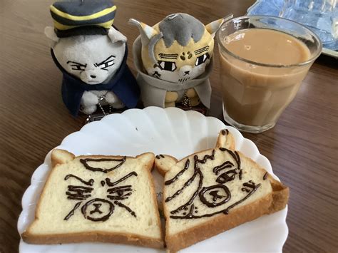 礼良れいら on Twitter 遅起き彼女ランチ 笑ってくれた 食パンアート フォゼ尾といっしょ https t co