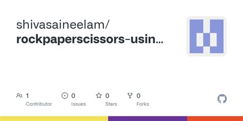 Github Shivasaineelamrockpaperscissors Using Html Css And Javascript