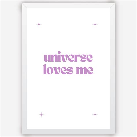 Universe Loves Me Wall Art A3 Size Photo Frame 297 X 420 Mm Virksha